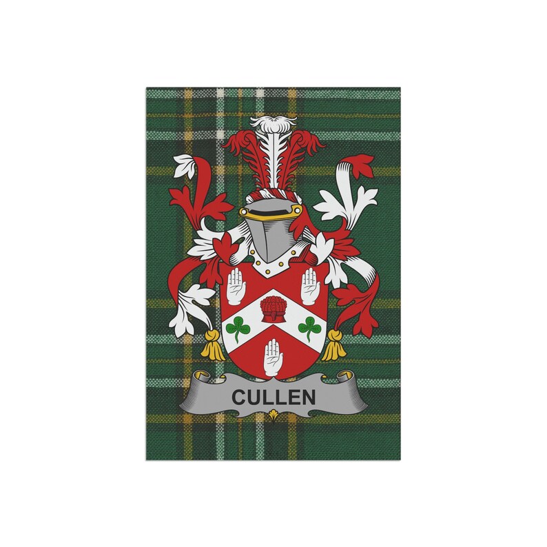 Cullen Coat of Arms Irish Garden & House Banner Irish Tartan - Etsy