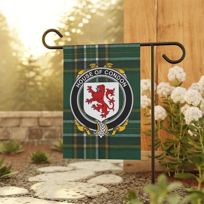 Garden Flag: Condon Irish Surname Crest, Tartan, Outdoor Decor - Etsy