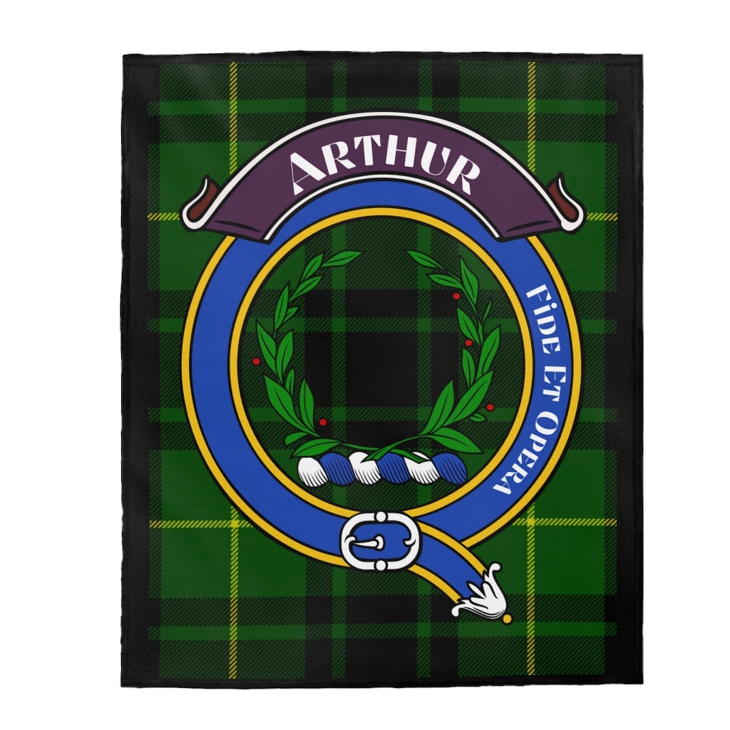 Clan Arthur Scottish Tartan Plush Blanket Scottish Clan Gift - Etsy UK