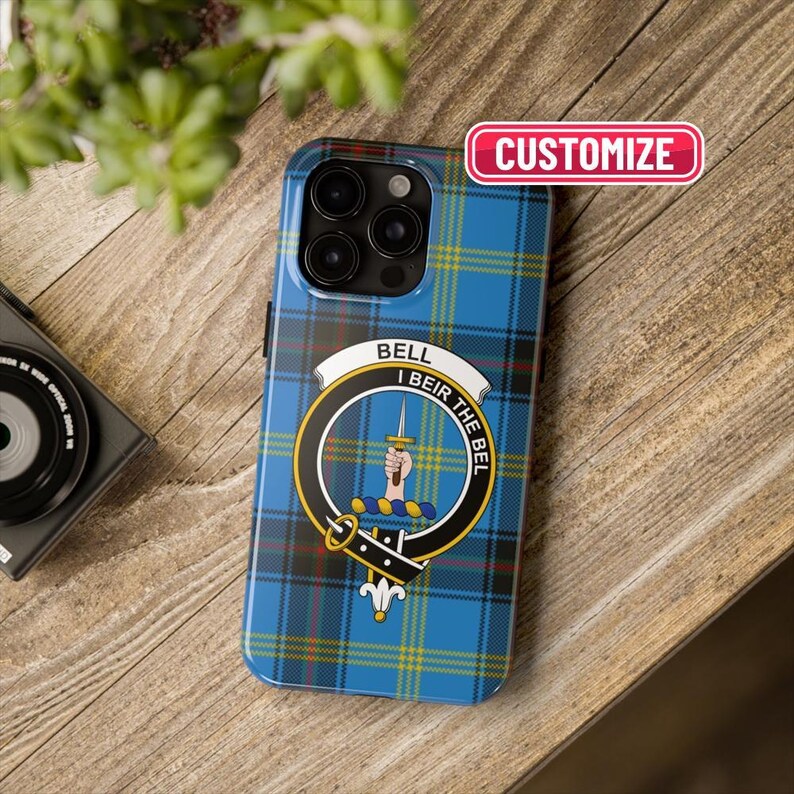 Custom Scottish Clan Tartan Phone Case: Personalized Surname Gift - Etsy