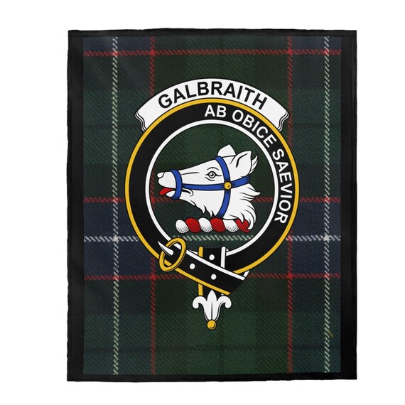 Tartanforlife Galbraith Clan Badge Tartan Blanket - www.shopequipments.com