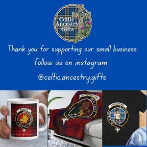 Calder Scottish Clan Crest Blanket, Tartan Background, Custom Clan ...