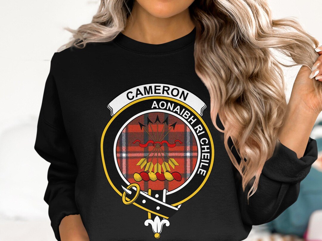 Scottish Clan Cameron T-shirt, Clan Crest Tartan T-shirt, Family ...