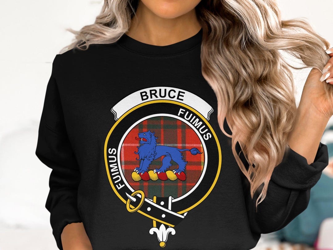 Bruce Scottish Clan T-shirt, Bruce Crest Shirt, Family Clan Name ...