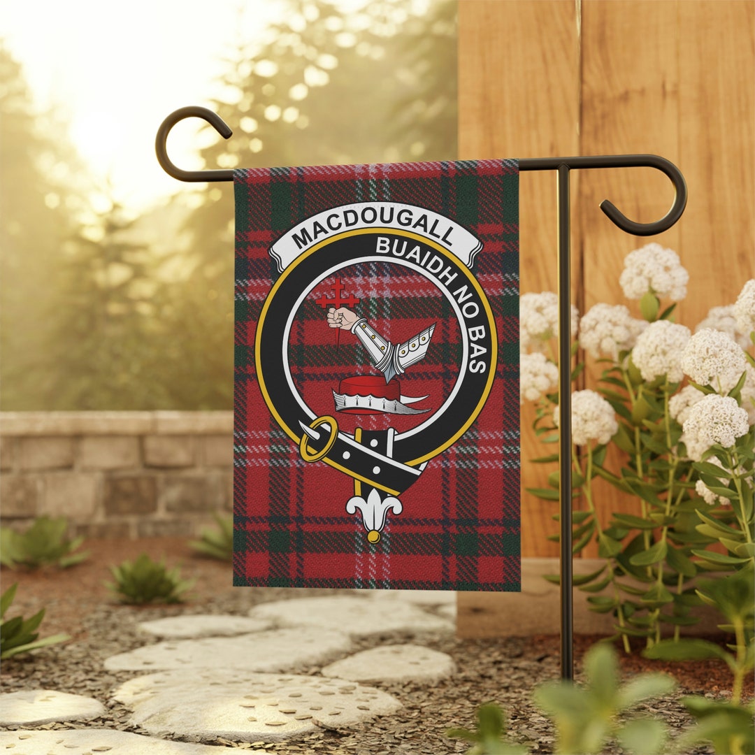 Clan Macdougall Scottish Tartan Flag, Macdougall Family Scotland Garden ...