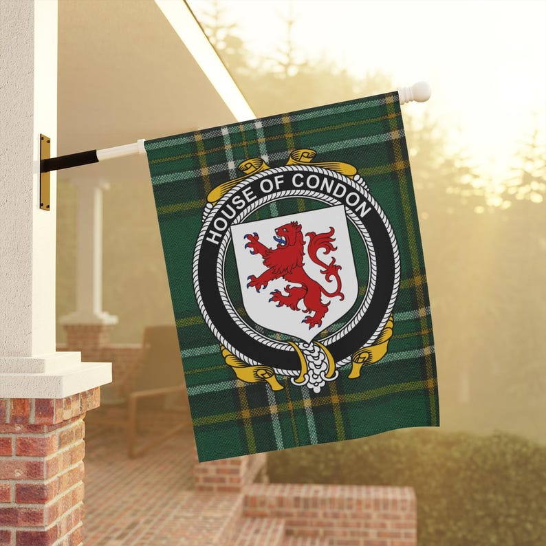 Garden Flag: Condon Irish Surname Crest, Tartan, Outdoor Decor - Etsy