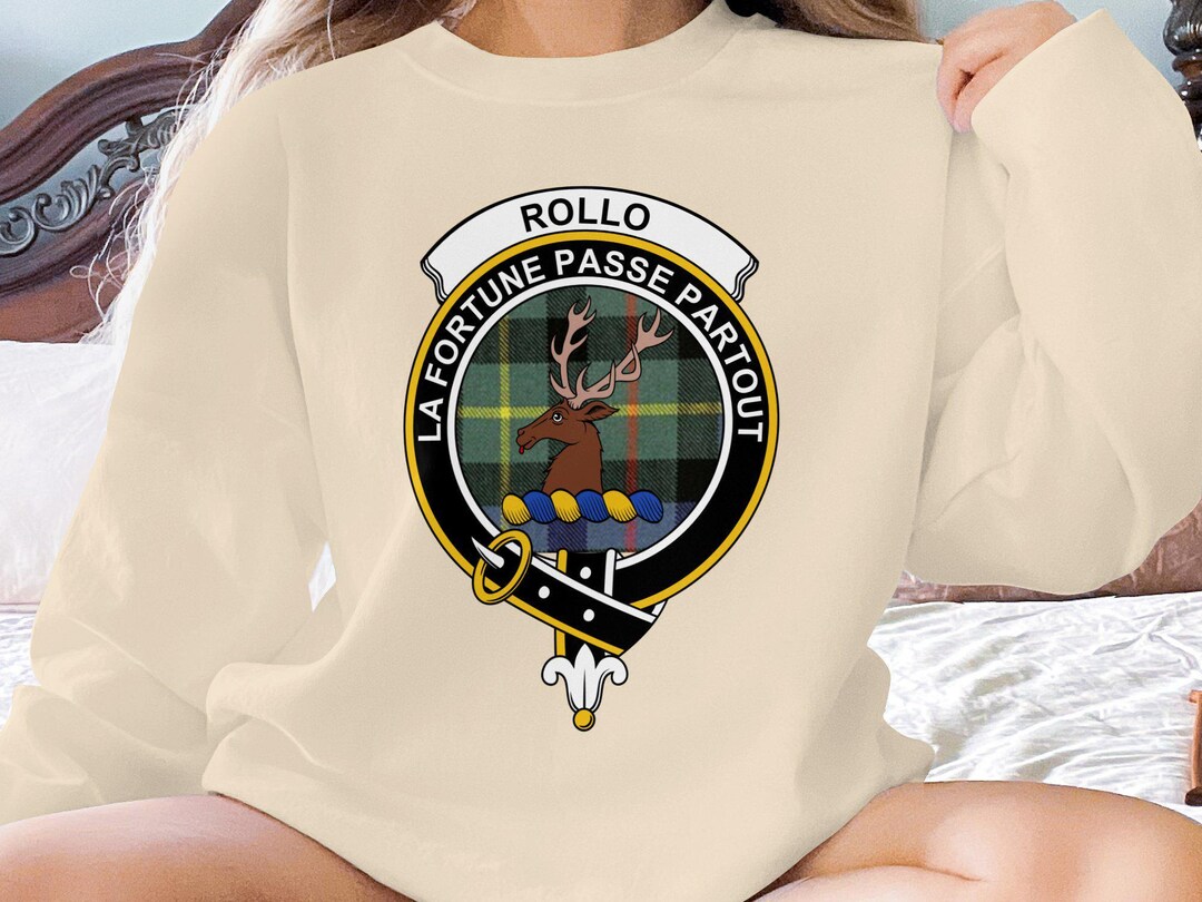 Rollo Scottish Clan Crest Tartan Long Sleeve Tee, Hoodie, Sweatshirt ...