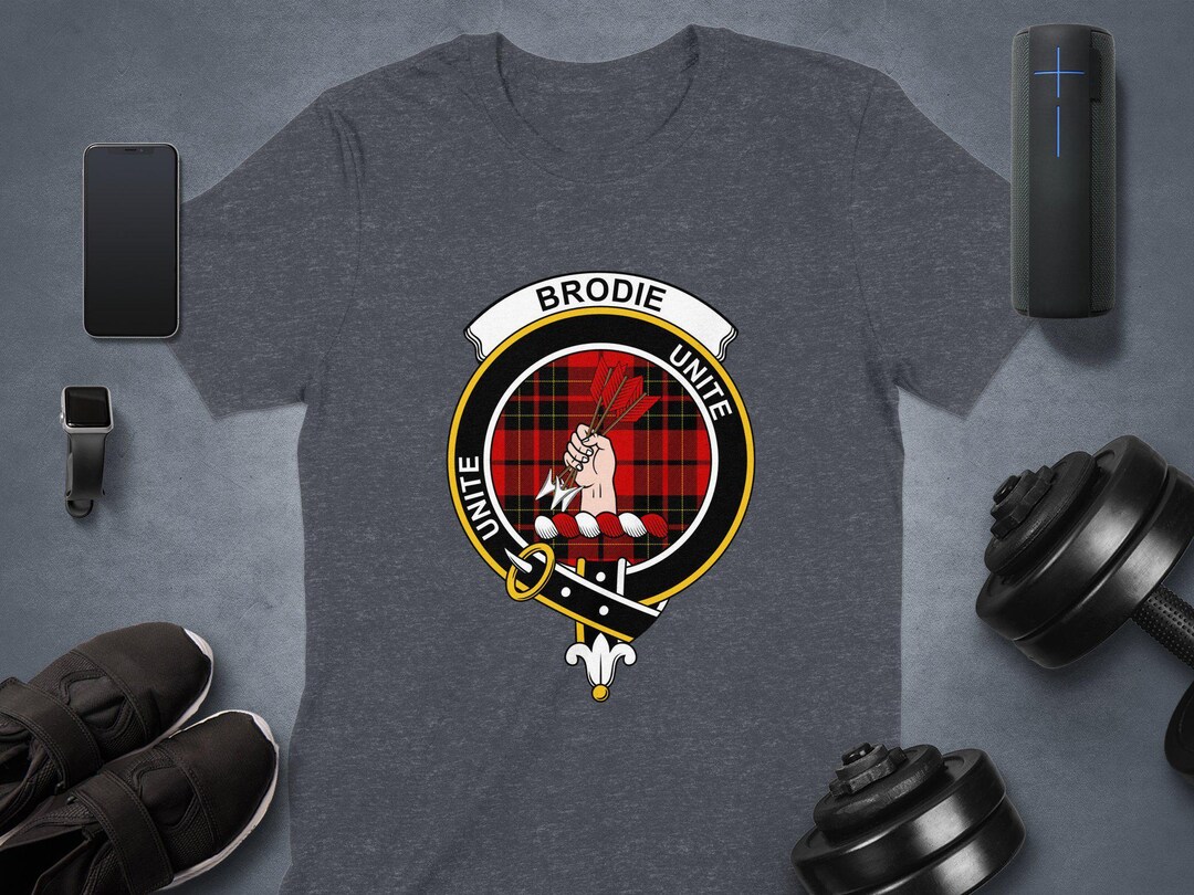 Brodie Clan Crest Tartan Background, Scottish Clan Apparel, Heritage ...