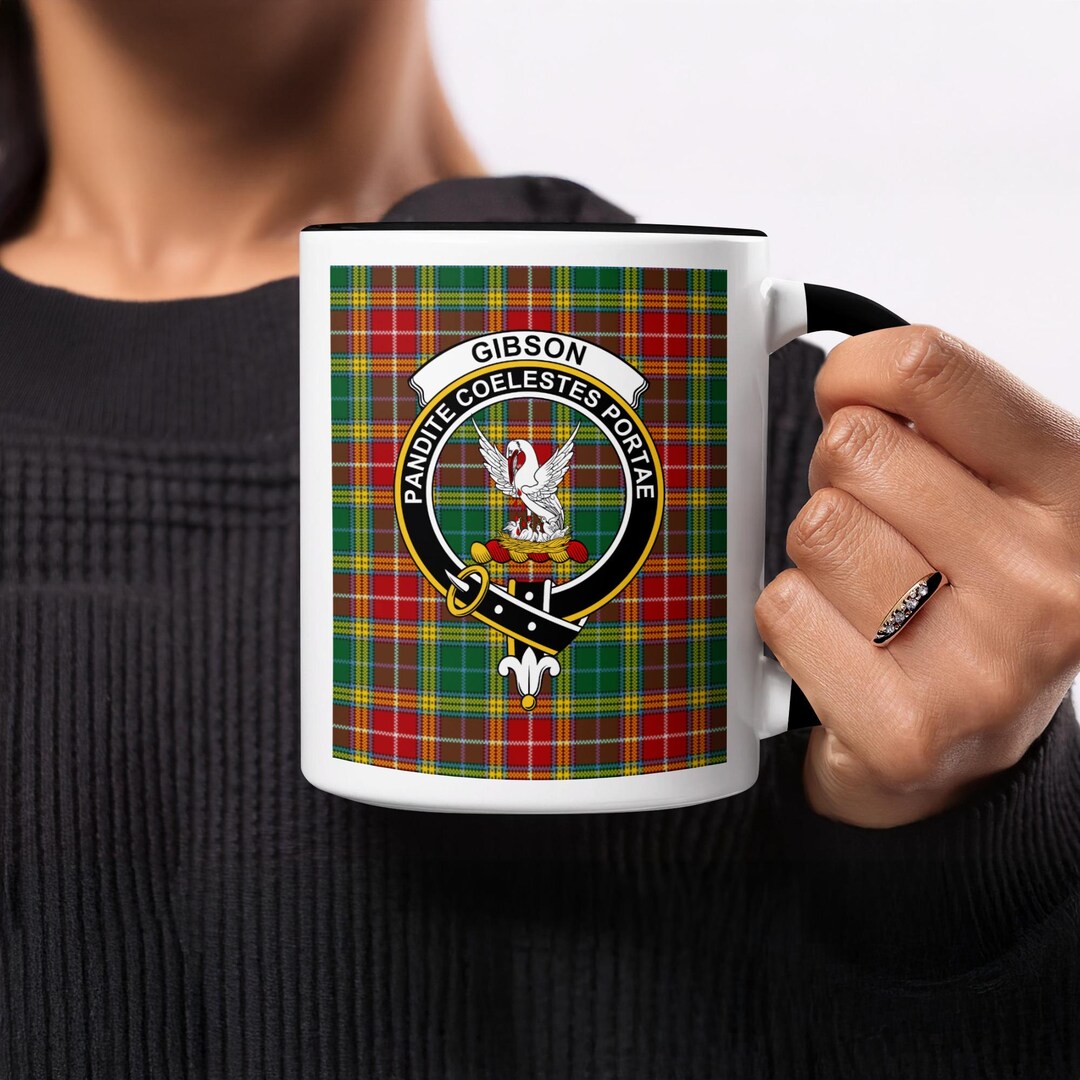 Gibson Clan Mug, Scottish Tartan, Heritage Design, Premium Ancestry ...