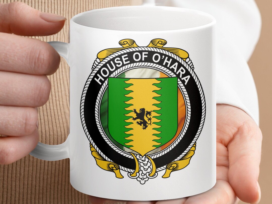 O'hara Irish Coat of Arms Mug, Family Lineage Ancestry Heritage Gift ...