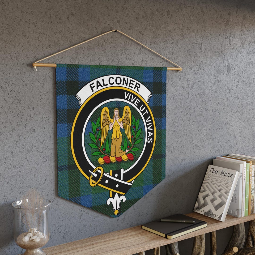 Falconer Clan Crest Tartan Pennant: Scottish Heritage, Family Pride ...