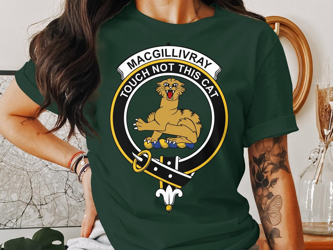Macgillivray Clan Crest Cat Scottish Heritage T-shirt, Hoodie, Cozy ...