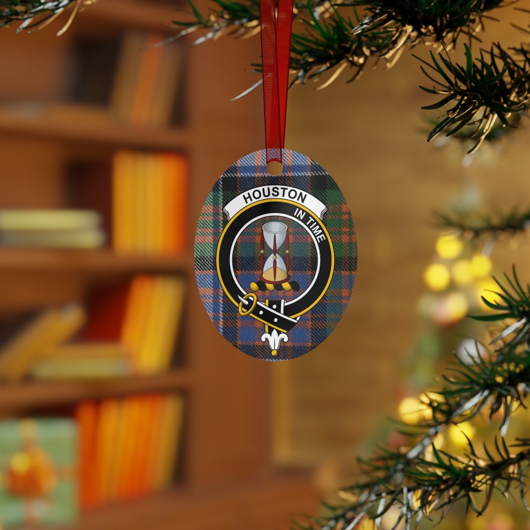 Houston Clan Scottish Christmas Ornament, Houston Crest Ornament ...