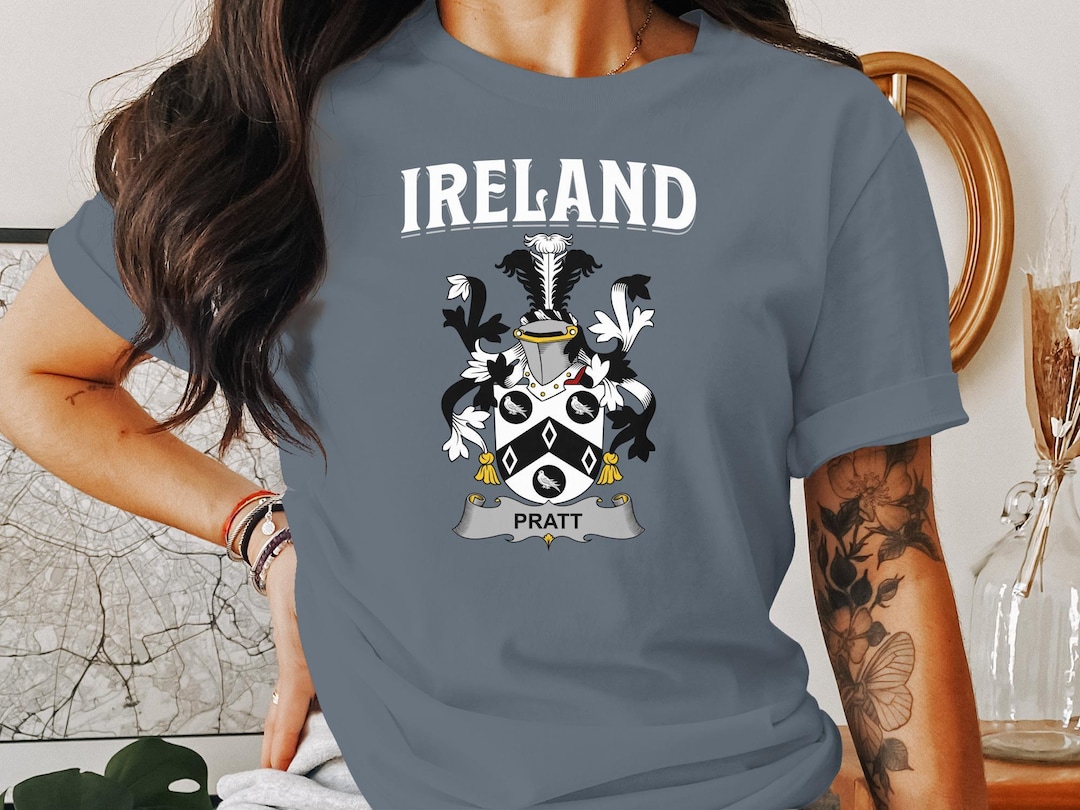 Pratt Irish Coat of Arms T-shirt: Family Reunion Tee - Etsy