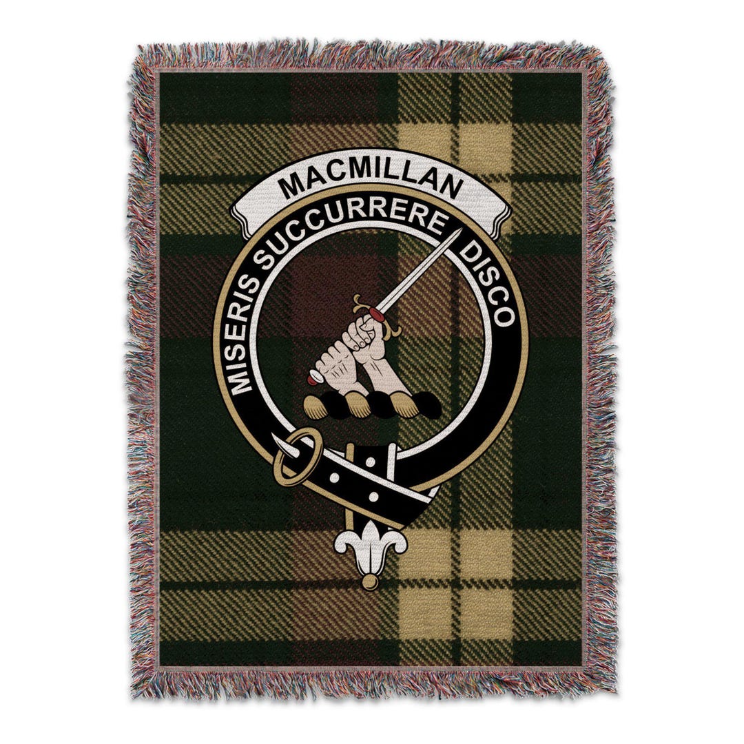 Macmillan Clan Crest Tartan Blanket: Scottish Heritage Throw - Etsy
