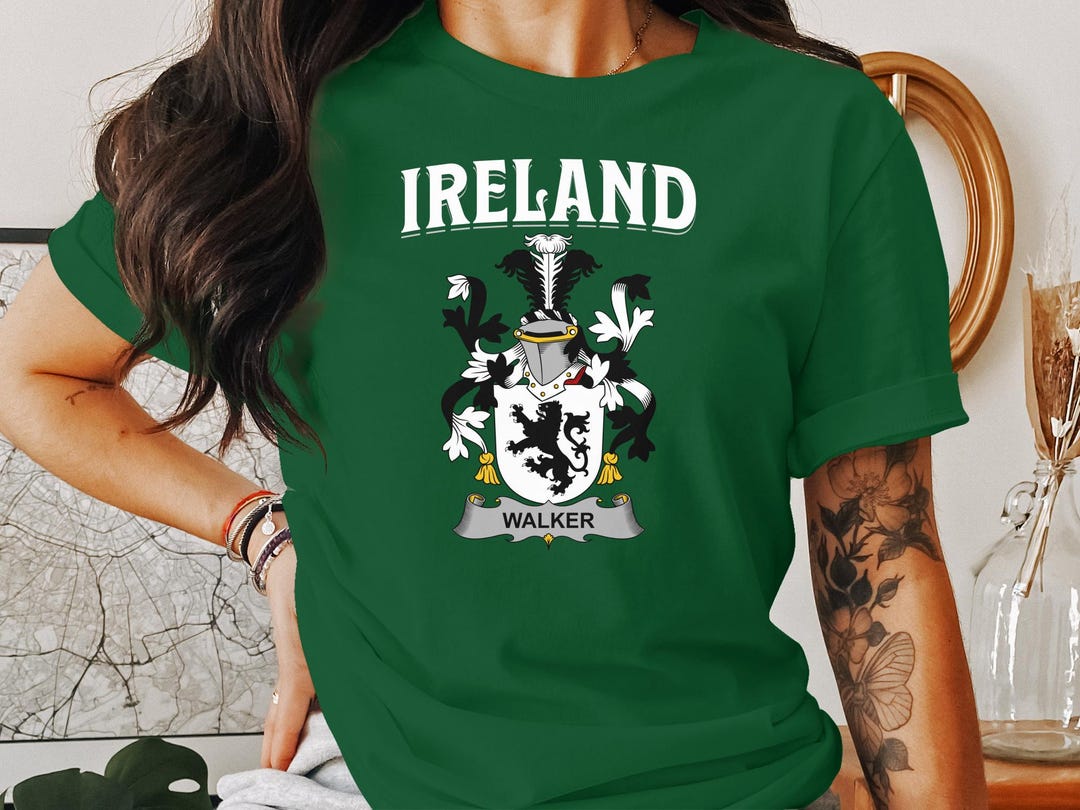 Walker Irish Surname Coat of Arms Family Reunion T-shirt, Walker Family ...