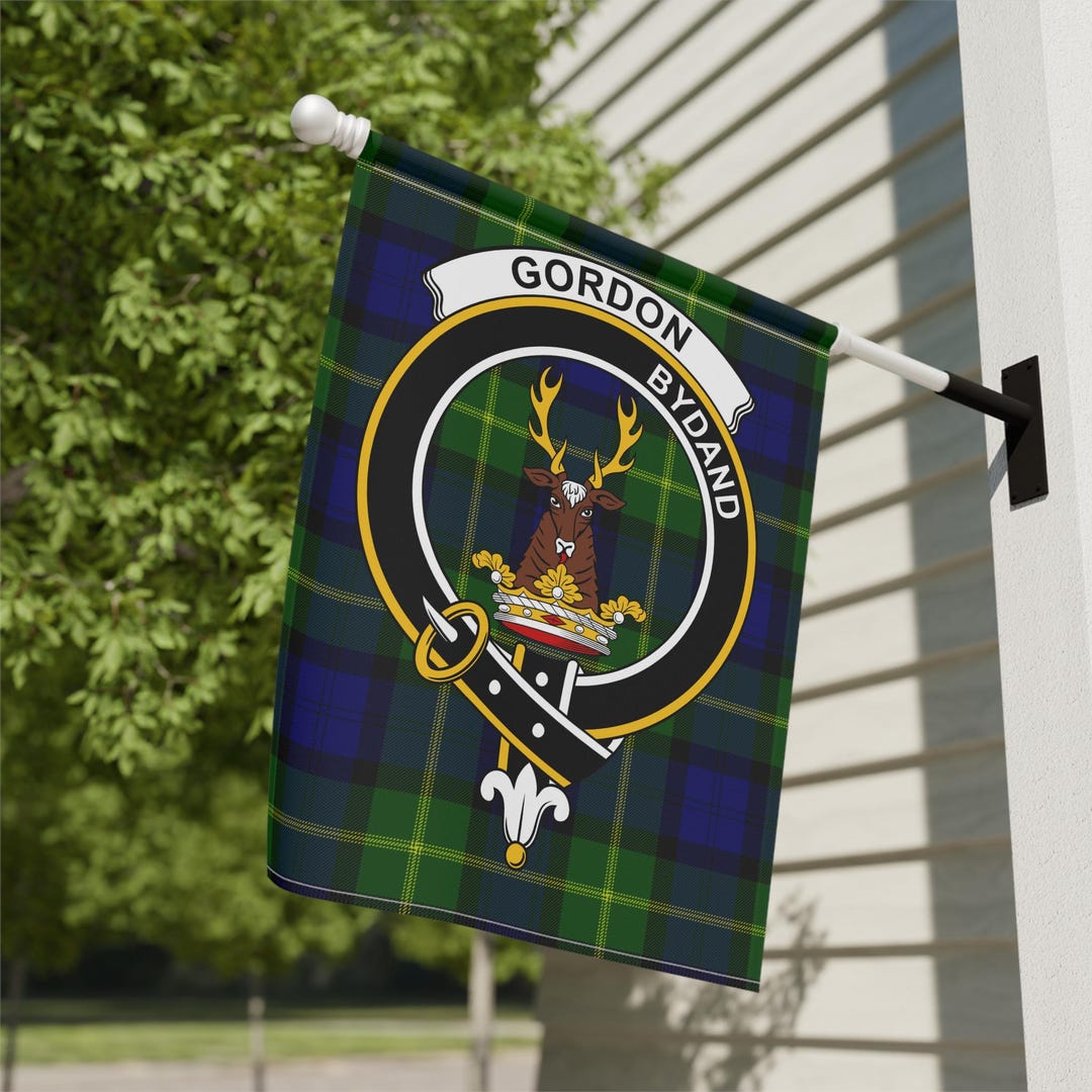 House Banner, Clan Gordon Tartan Flag, Scottish Plaid Outdoor ...