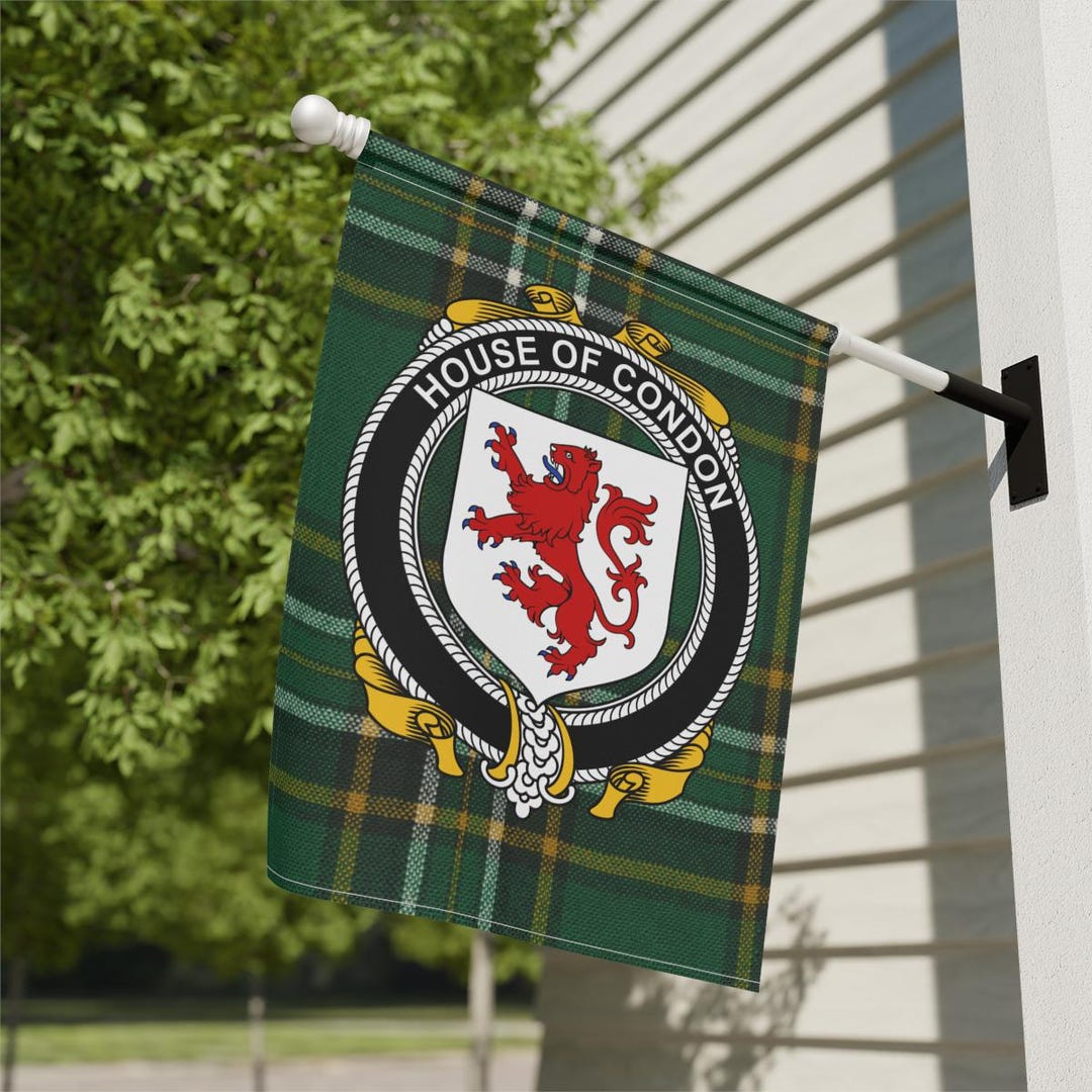 Garden Flag: Condon Irish Surname Crest, Tartan, Outdoor Decor - Etsy
