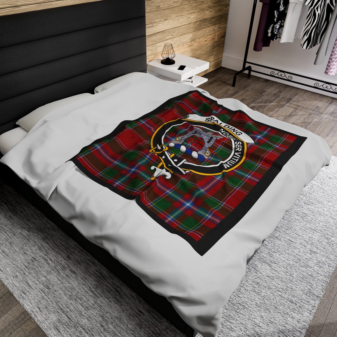 Spalding Crest Scottish Blanket Scottish Tartan Gift - Etsy