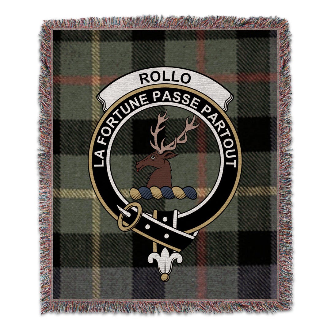 Rollo Scottish Clan Crest Tartan Blanket, La Fortune Passe Partout ...