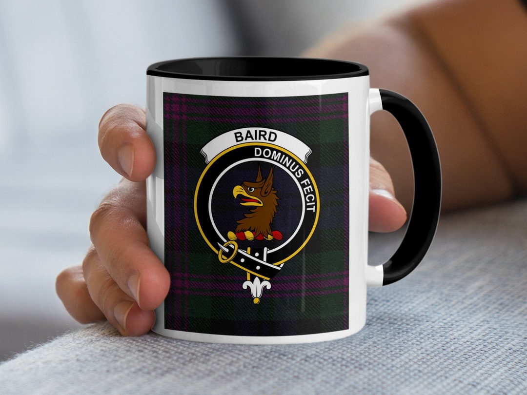 Clan Baird Crest Shield Mug, Family Heritage Gift, Scottish Clan Baird ...