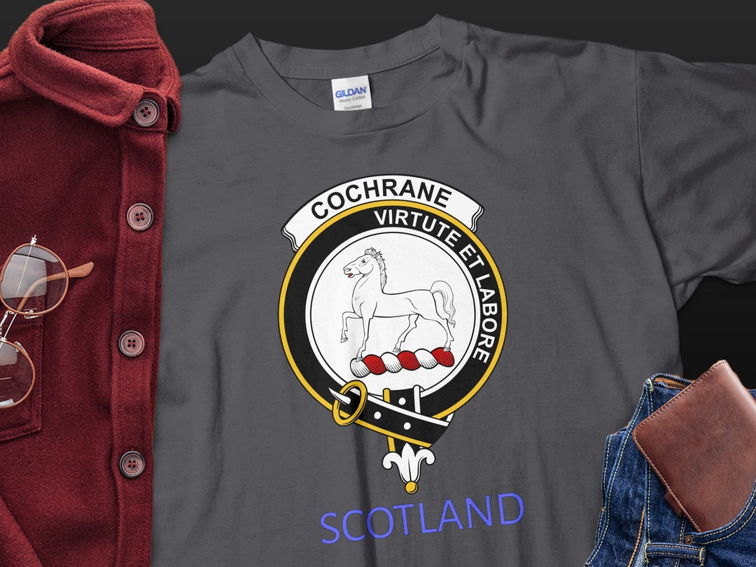 Cochrane Scottish Clan Crest T-shirt, Scotland Clan Emblem Tee ...