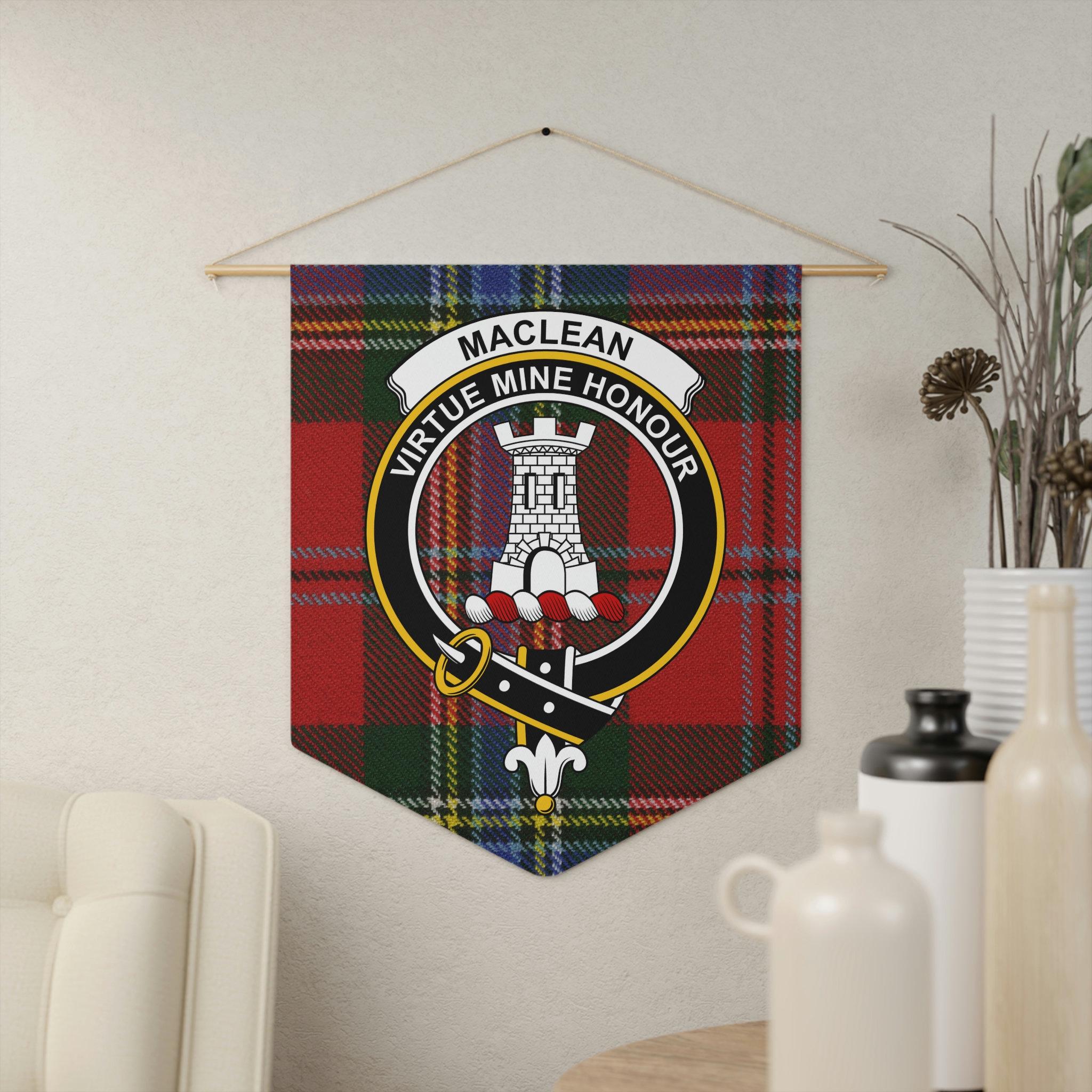 Personalized Scottish Clan Crest Wall Pennant: Custom Family Insignia ...