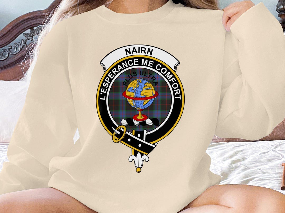 Custom Scottish Clan Crest Tartan Unisex Long Sleeve T-shirt ...