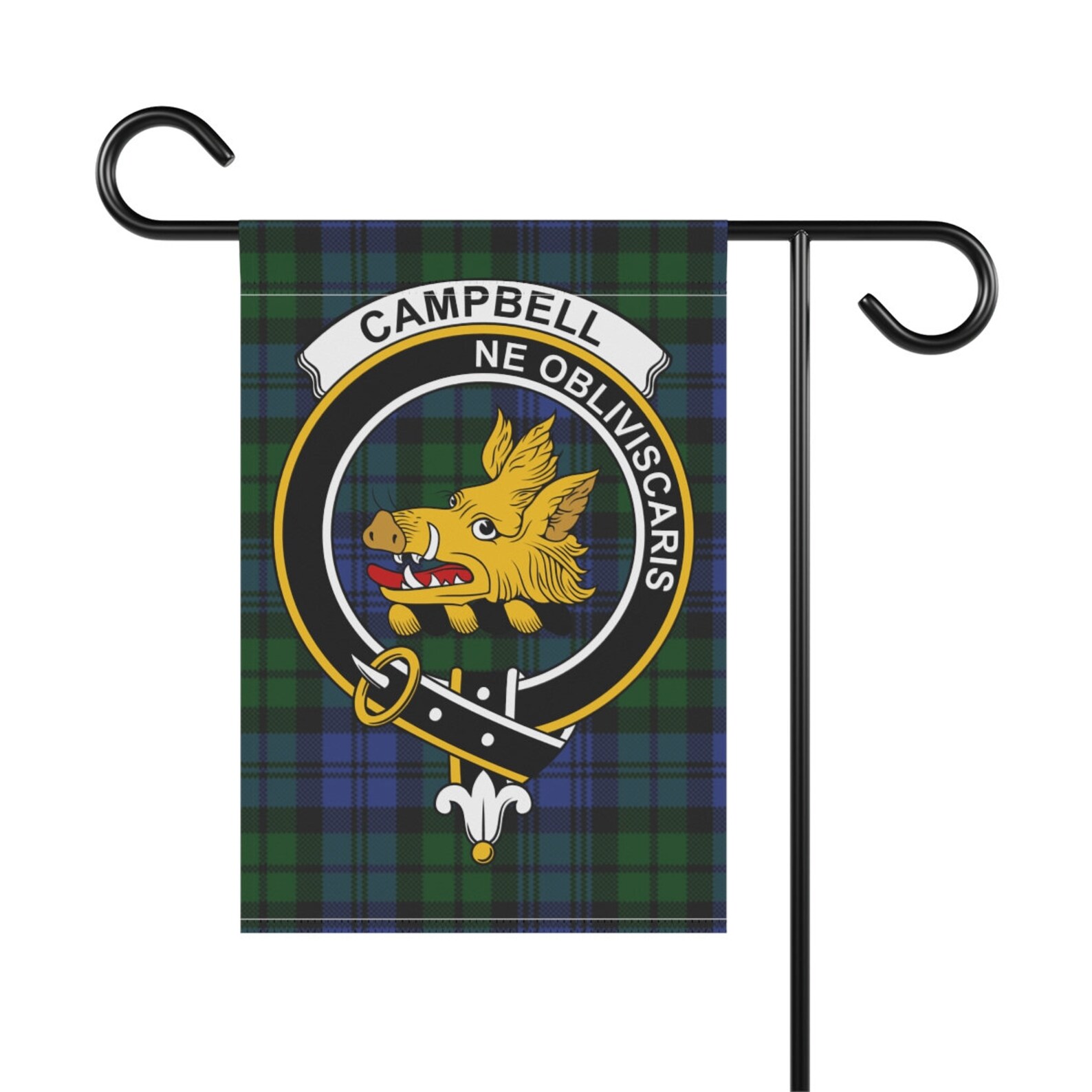 Personalized Scottish Clan Crest Flag Scottish Clan Garden And Etsy
