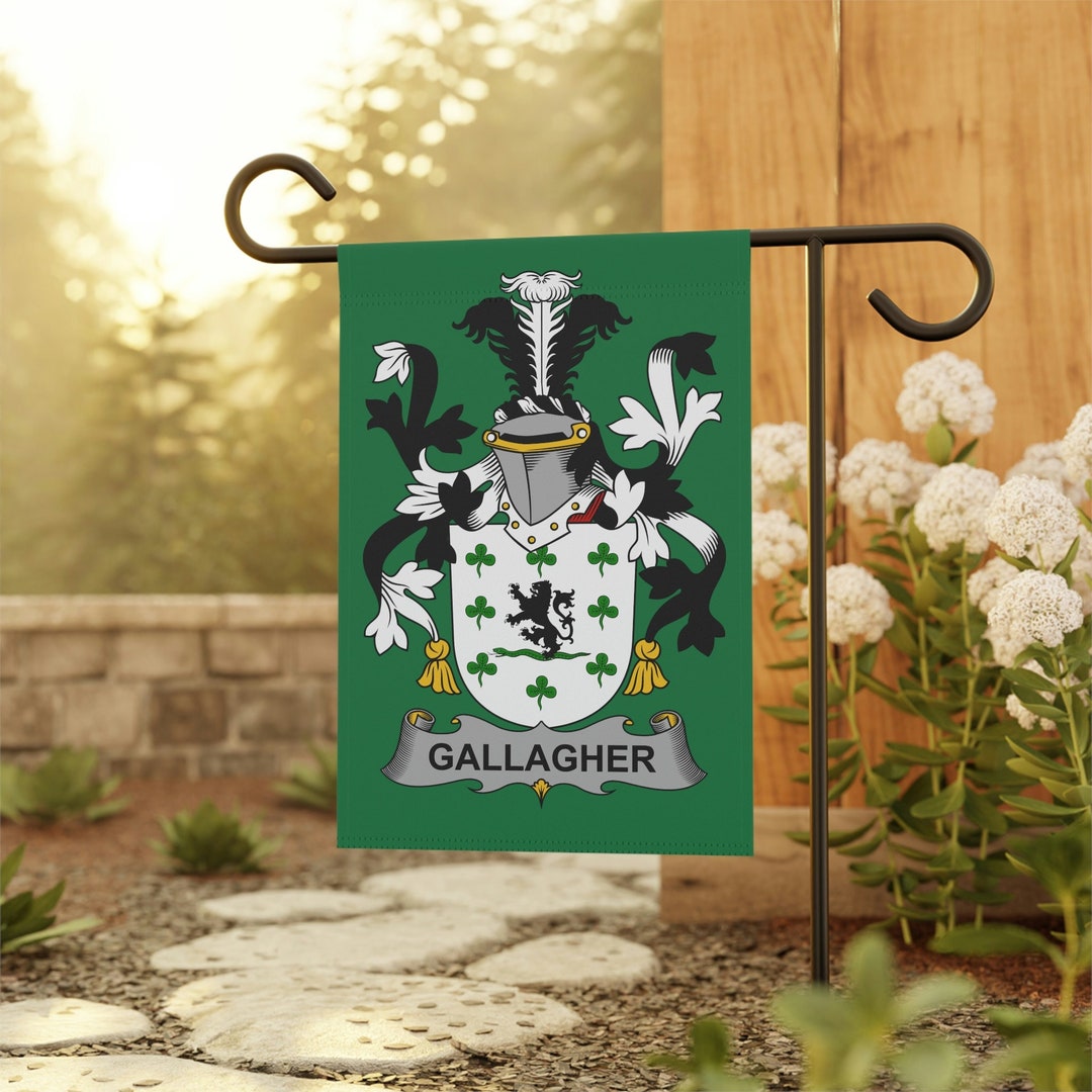 Gallagher Family Coat of Arms Irish Flag Irish Family Name - Etsy