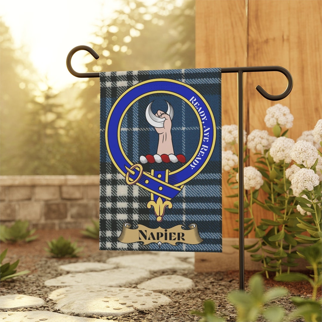 Napier Clan Scottish Tartan Flag, Scottish Garden & House Banner ...