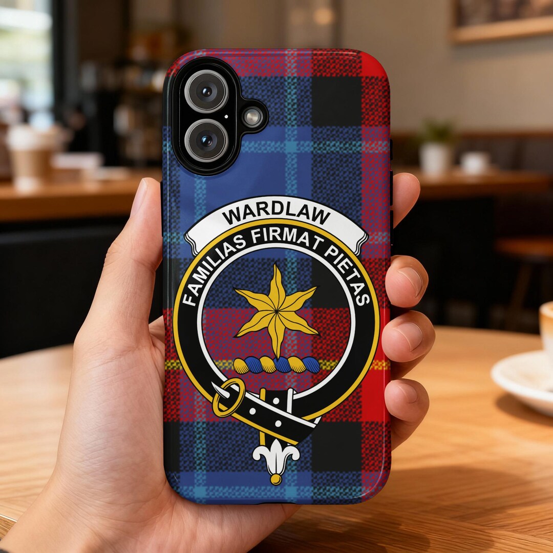 Wardlaw Family Tartan Crest, Scottish Pride Phone Case, Clan Heritage ...