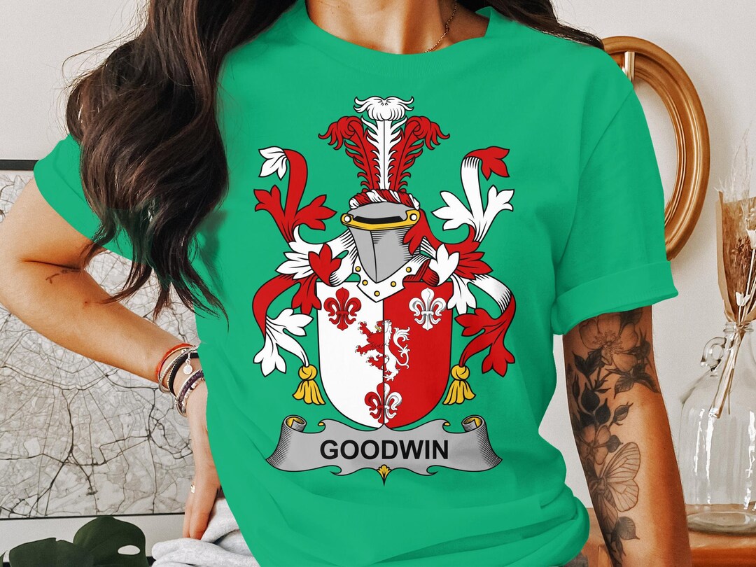 Irish Goodwin Family Crest T-shirt, Ancestry Heritage Sweatshirt, St ...