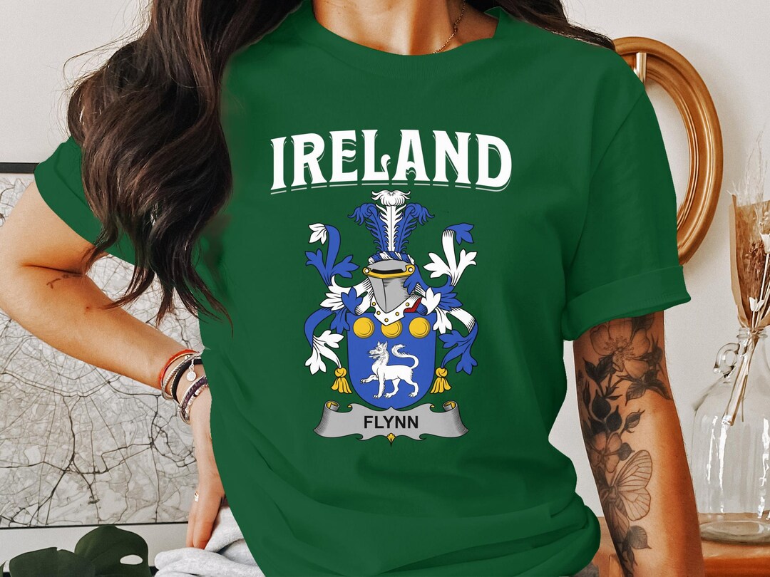 Flynn Irish Coat of Arms T-shirt: Family Heritage Tee - Etsy