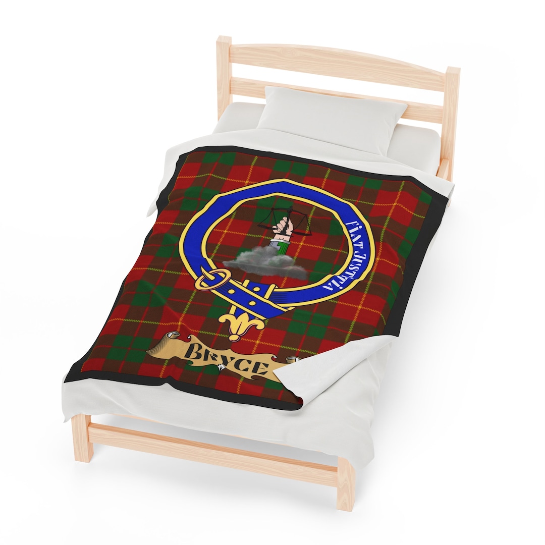 Bryce Clan Scottish Tartan Blanket, Bryce Crest Scotland Throw Blanket ...