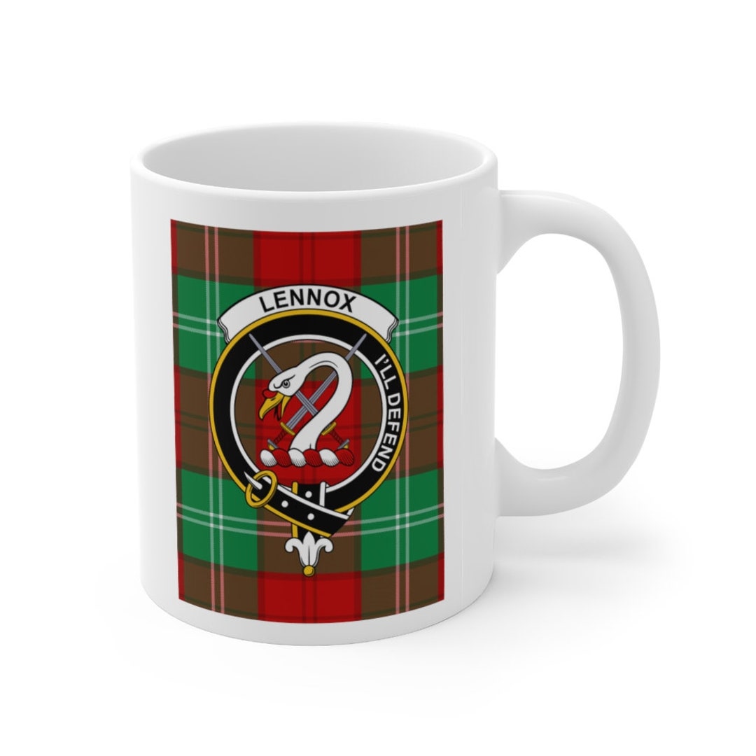 Clan Lennox Scottish Tartan Crest Mug - Etsy UK