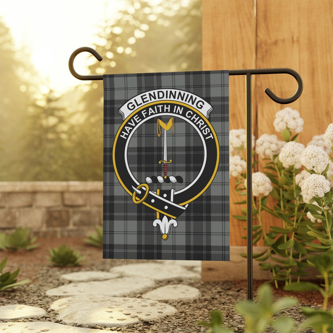 Glendinning Clan Scottish Tartan Flag, Glendinning Garden Banner ...
