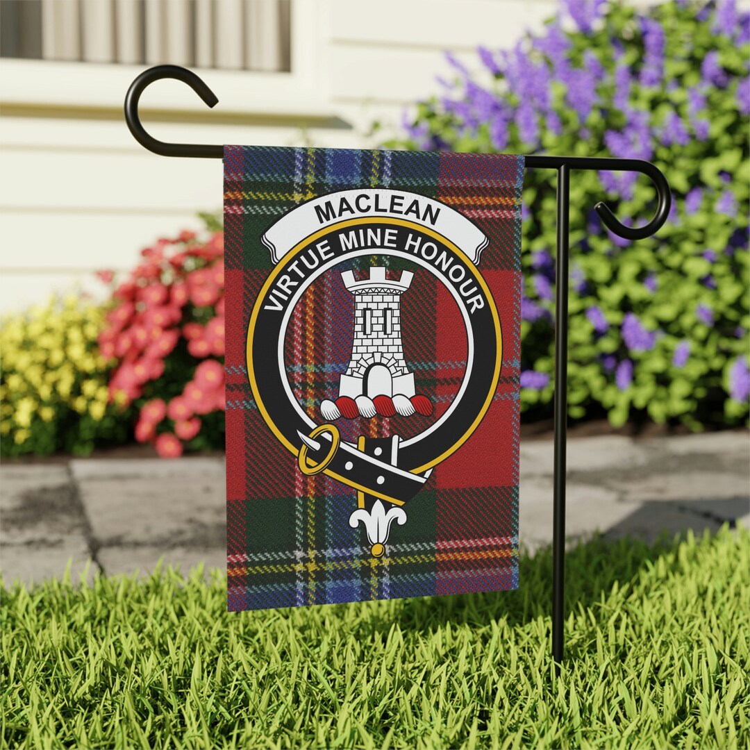 Clan Maclean Scottish Tartan Flag, Maclean Garden Banner, Scottish Flag ...