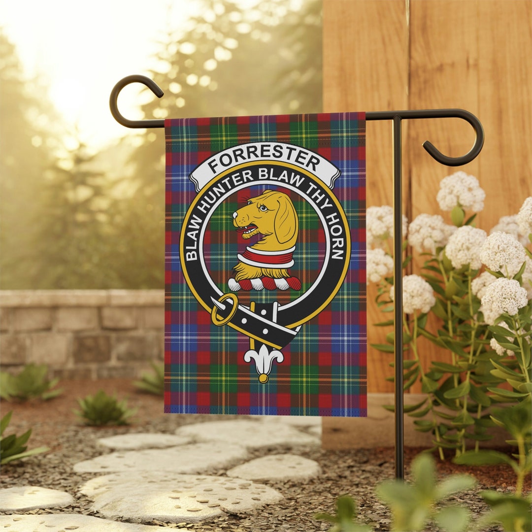 Forrester Clan Scottish Tartan Flag, Forrester Garden Banner, Scottish ...