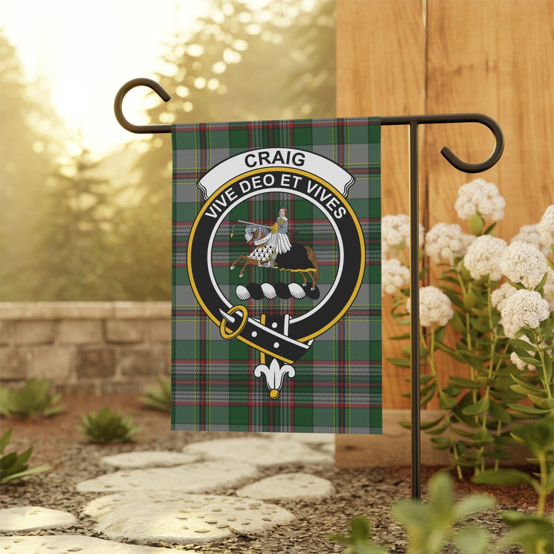 Craig Clan Scottish Tartan Flag Craig Garden Banner Scottish - Etsy
