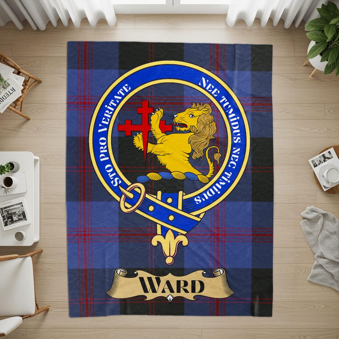 Ward Scottish Clan Blanket: Tartan Family Crest Throw - Etsy