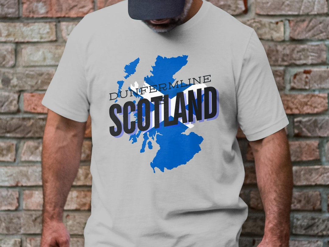 Custom Scottish Town Map T-shirt, Dunfermline Scotland Hoodie ...