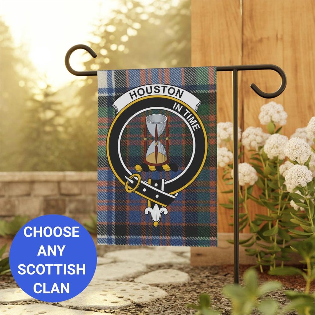 Houston Clan Tartan Garden Flag: Scottish Heritage Decor - Etsy
