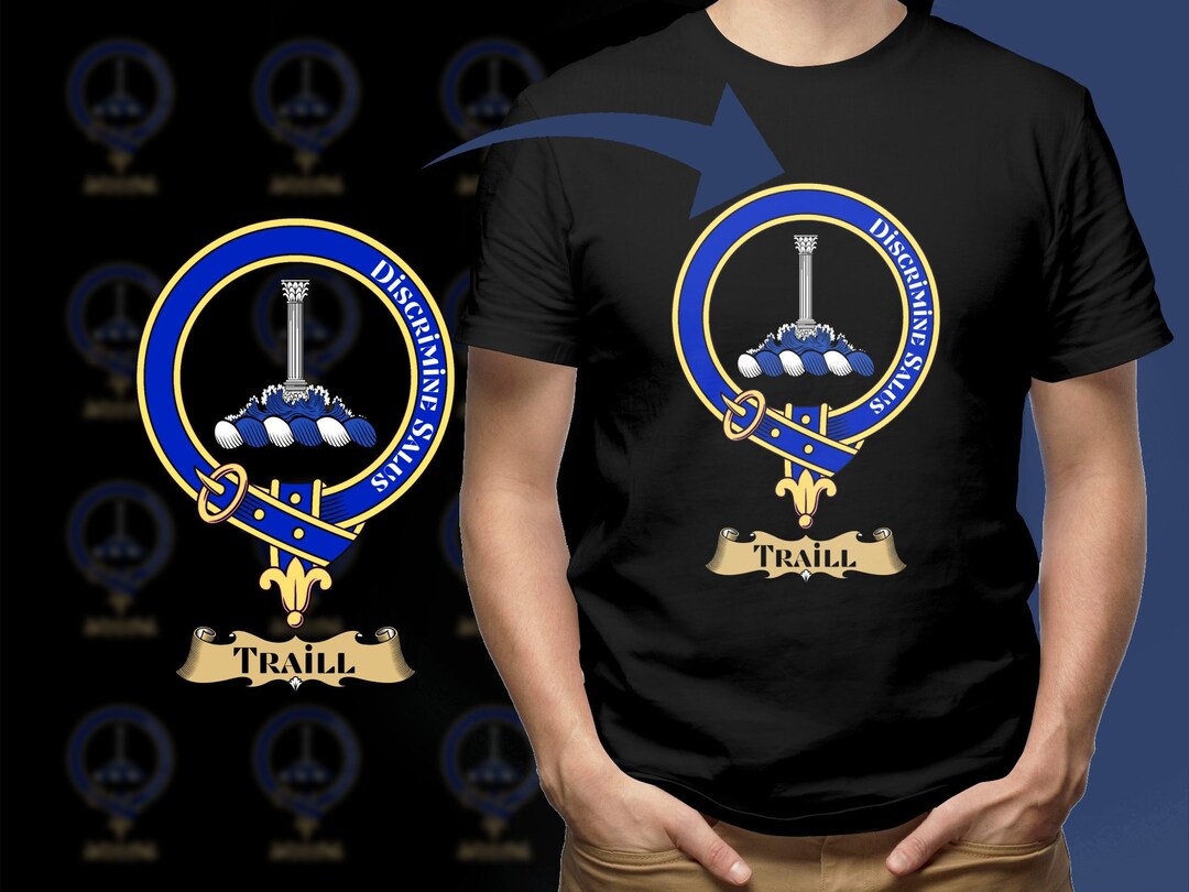 Traill Scottish Clan Crest Digital Print, Heraldic Badge, Personal Use ...