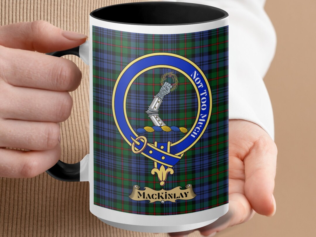 Scottish Clan Mackinlay Crest Mug, Family Heritage Coffee Cup, Clan ...