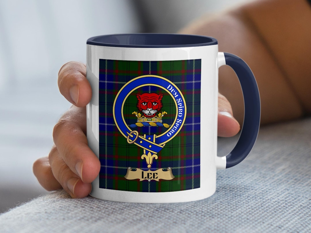 Lee Clan Crest Mug, Scottish Tartan Mug, Scottish Gift, Heritage Mug ...