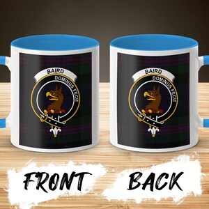 Clan Baird Crest Shield Mug, Family Heritage Gift, Scottish Clan Baird ...