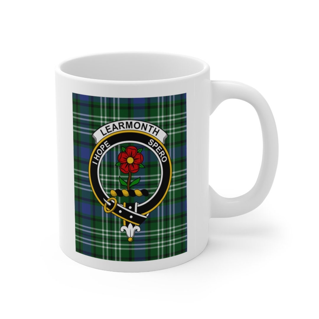 Clan Learmonth Scottish Tartan Crest Mug - Etsy