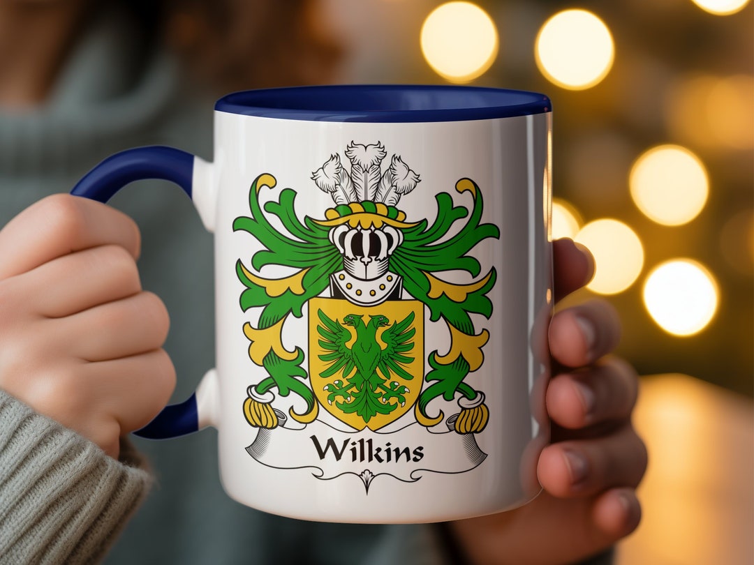 Welsh Coat of Arms Wilkins Surname Crest Heraldic Mug - Etsy