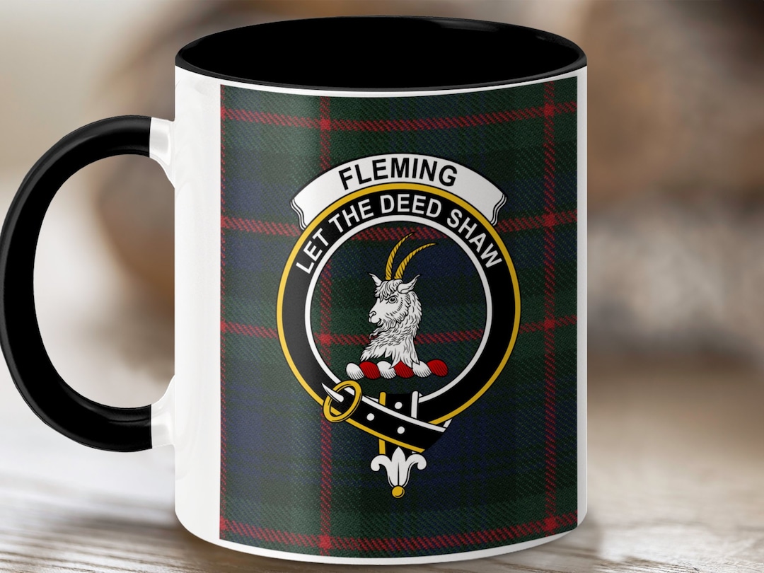 Fleming Clan Crest Mug, Scottish Family Crest Mug, Heritage Gift, Let ...